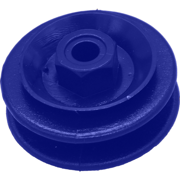 Combi-Bobbin Insulators with Corner Hooks x 25 - Blue | JVA Technologies