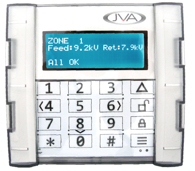JVA 4-line LCD touch keypad | JVA Technologies