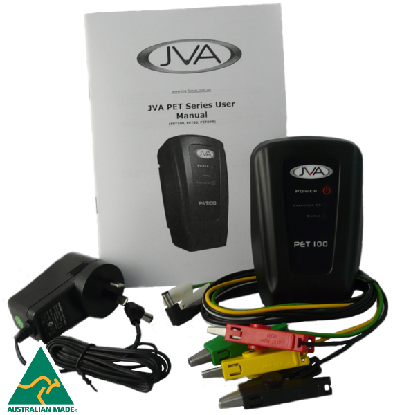 JVA PET100 Portable Electric Fence Energizer - 0.11J 1 km | JVA ...