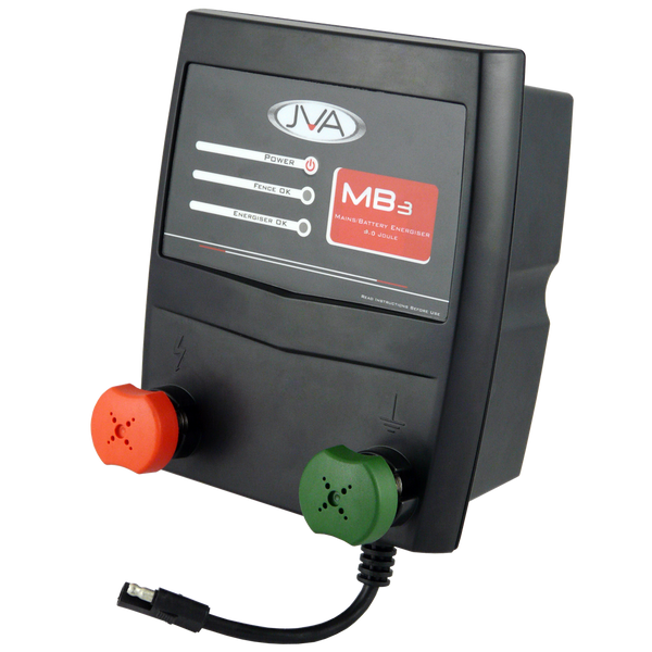 JVA MB3 Electric Fence Energizer with 50W Solar Kit | JVA Technologies